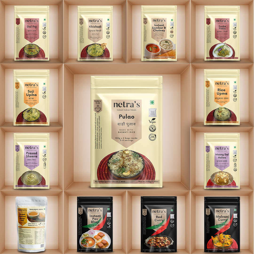 Netra's Instant Indian Cuisine | Breakfast, Meals, Curries & Sweets