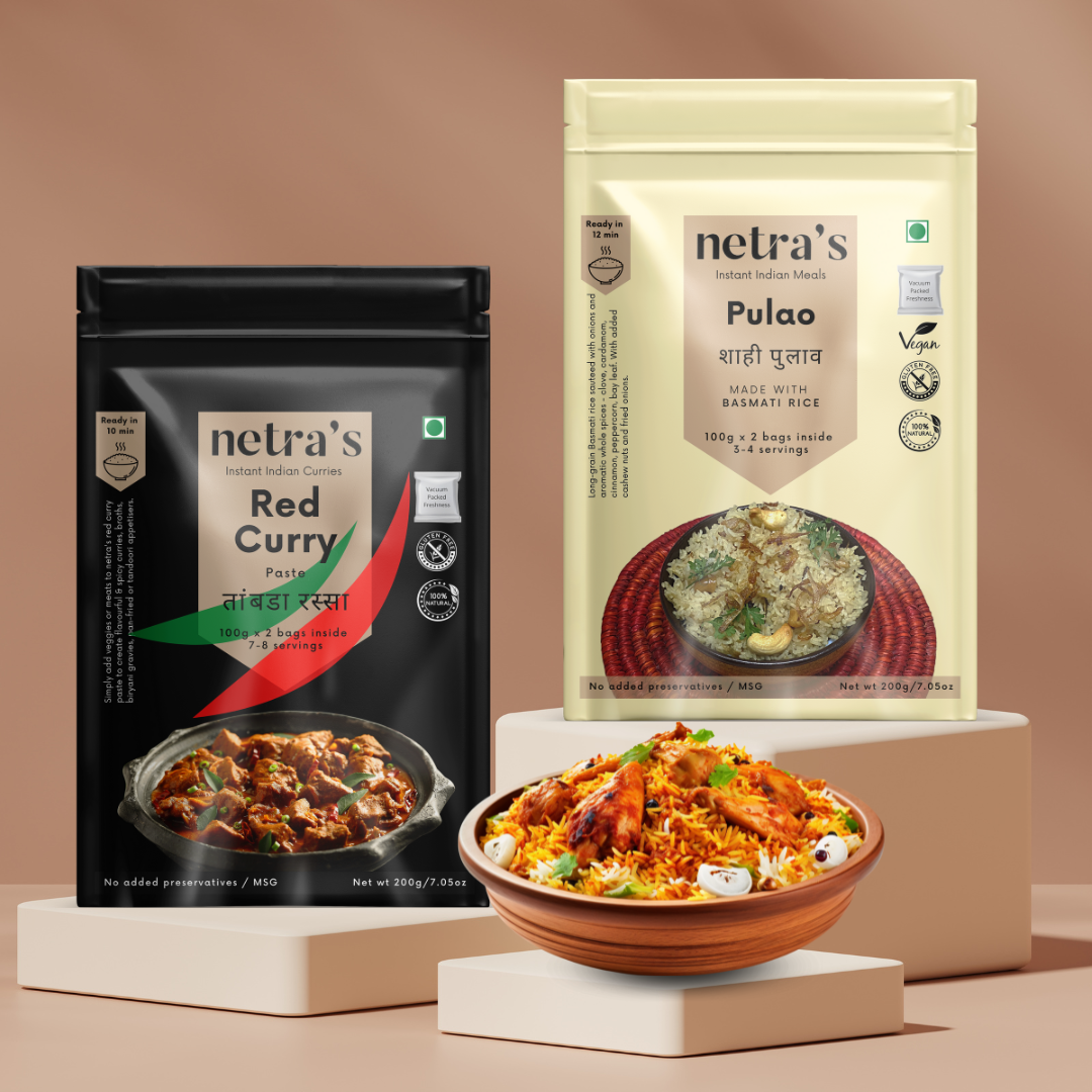 Biryani Kit | Instant Pulao & Marinade | 400g / 4 servings – Netra's ...