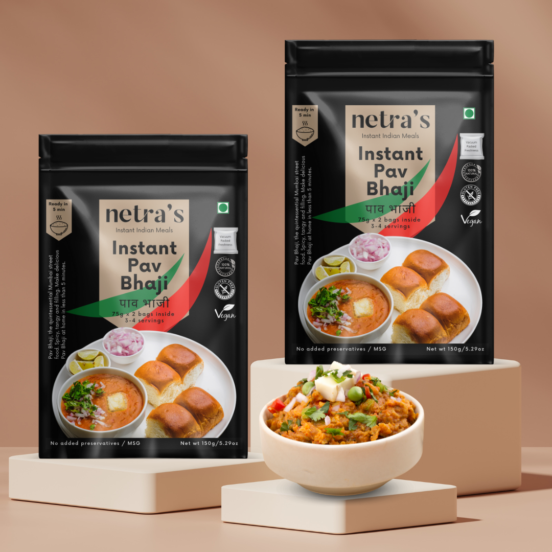 Instant Pav Bhaji (2 bags, 300g, 8 servings) | 100% Natural | Preserva ...